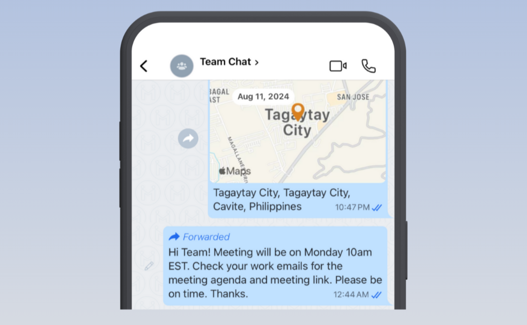 Identifying Forwarded Messages – FaceCall Help Center